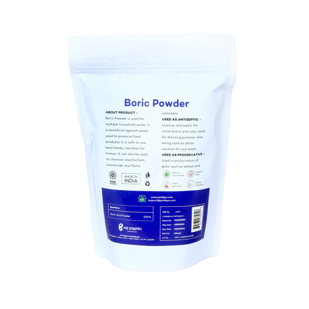 Buy Boric Acid Powder Online at Paidepo - 250 Grams Pack